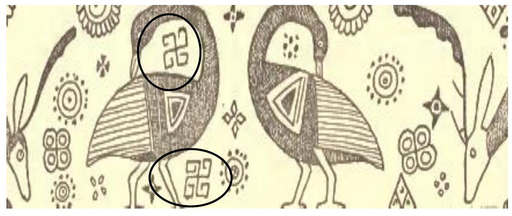 Figure 2 - Swastika and Swastika Meander in Coptic Art and