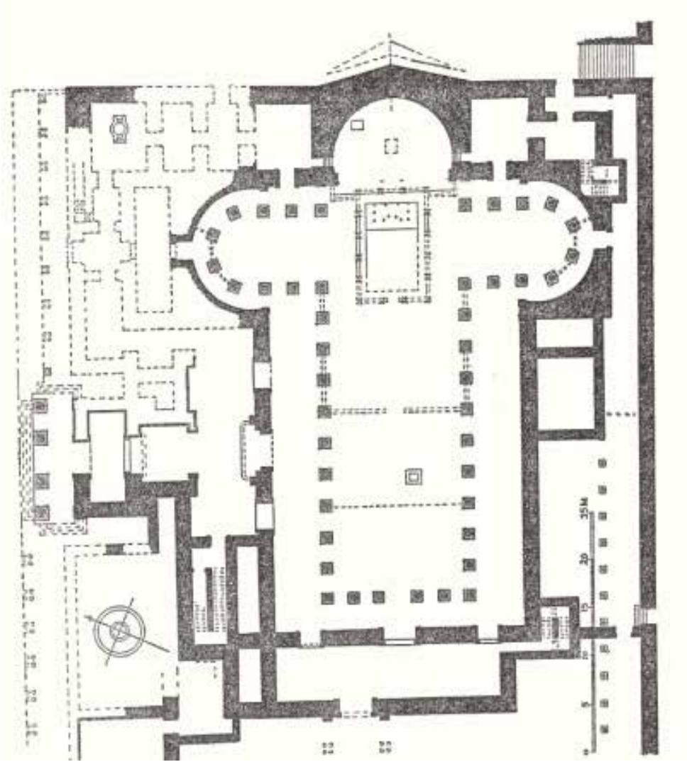 Plan of the basilica at hermopolis (parlasca 1960, 203,