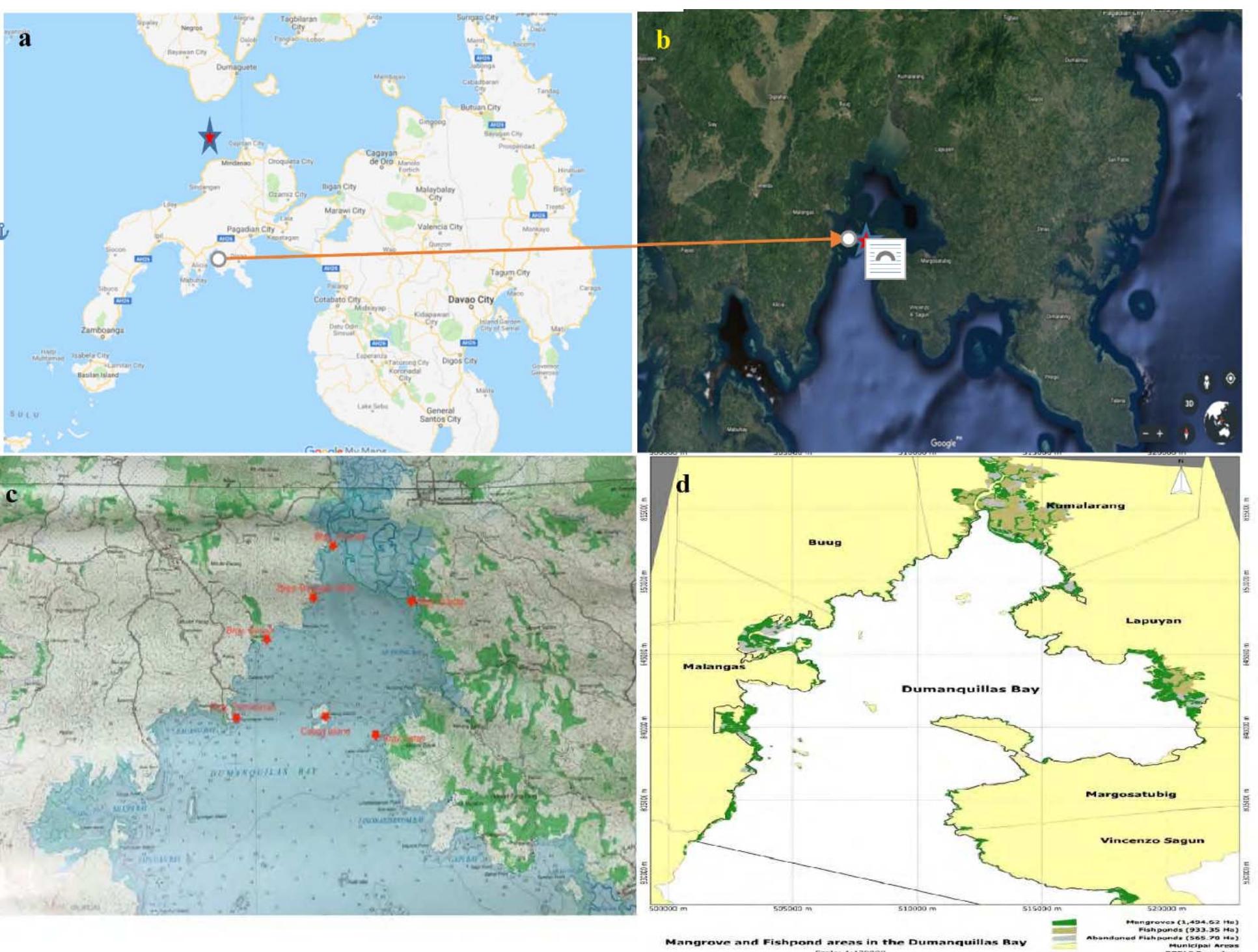 Map of mindanao (a) and satellite image (b) of the muduing