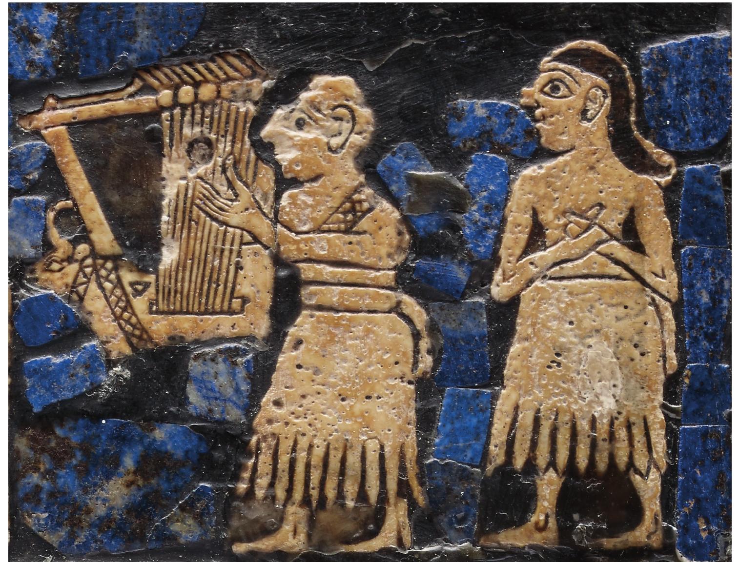 The bull lyre depicted on the ‘standard of ur’ (figure 4)