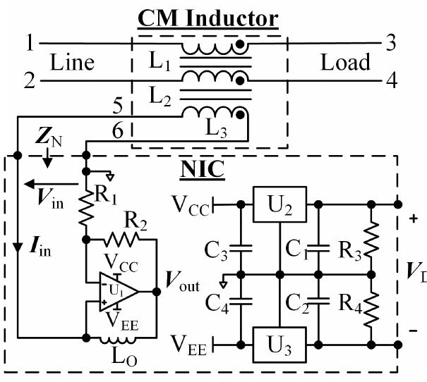 Schematic of the nic and its connection diagram. a negative