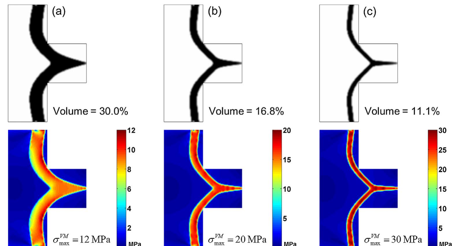 Figure 15 - Topology optimization of thin plate structures