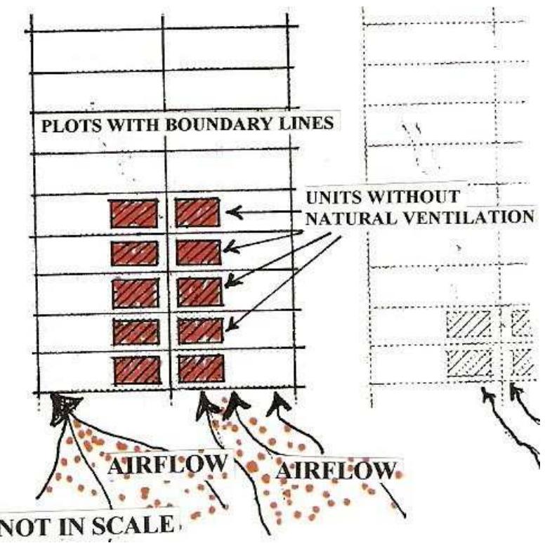 Layout of plot subdivision plan of cowdary park housing.