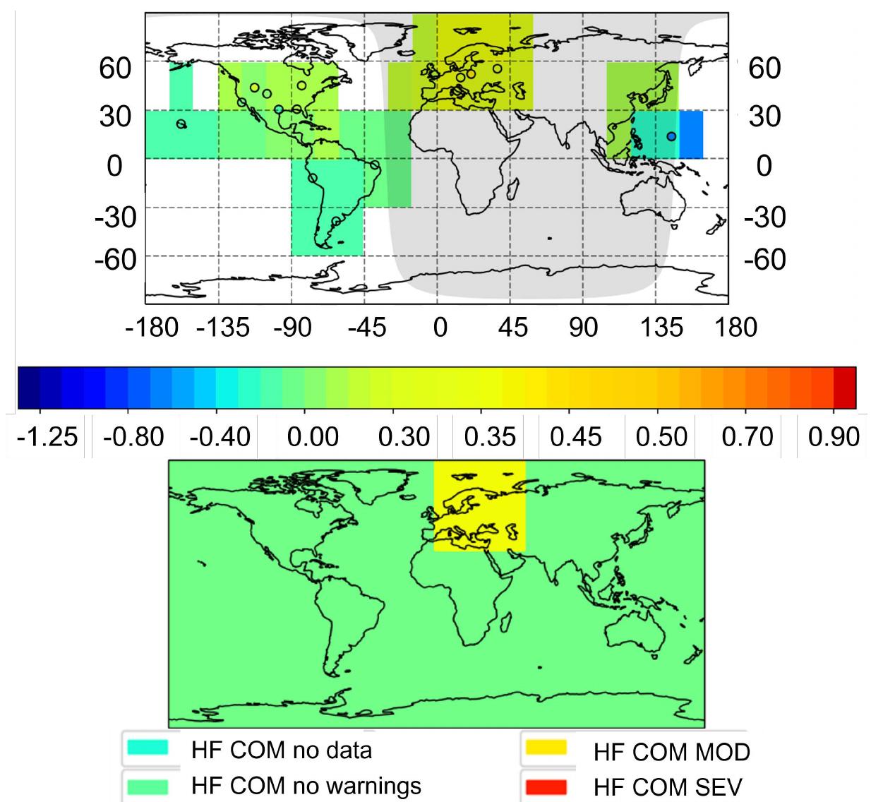 Examples of outputs from the pecasus 6 fof2 algorithm (28