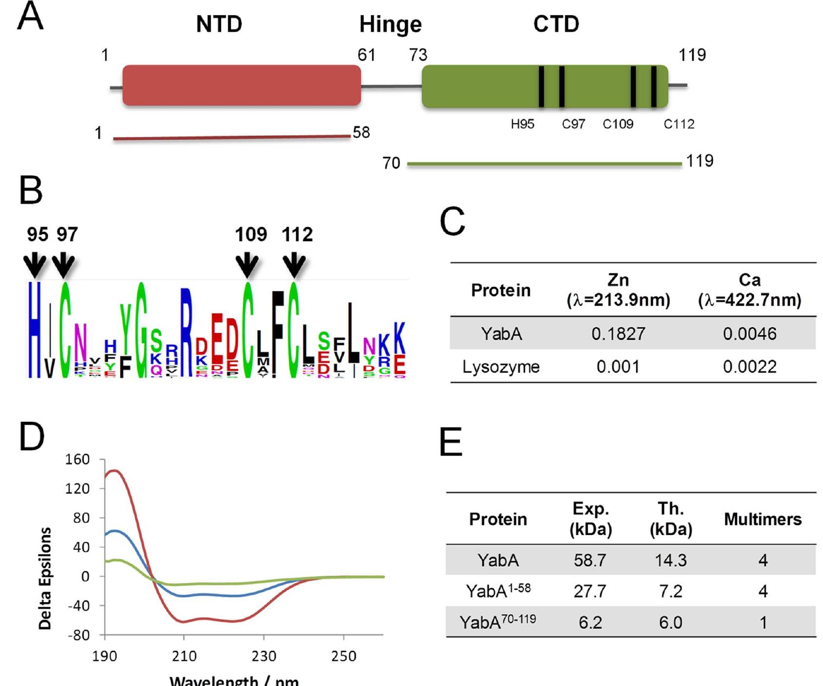 (a) schematic representation of yaba domain organization