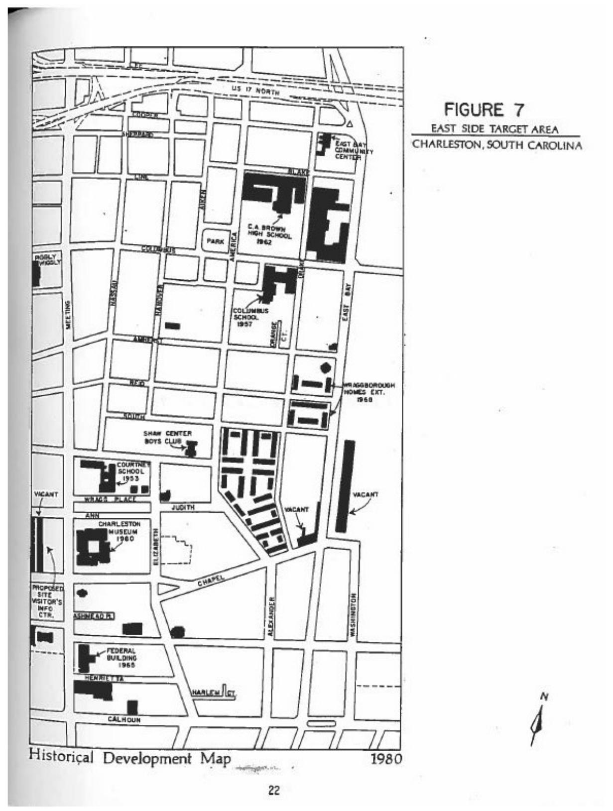 7: map of east side from 1980. map from east side master