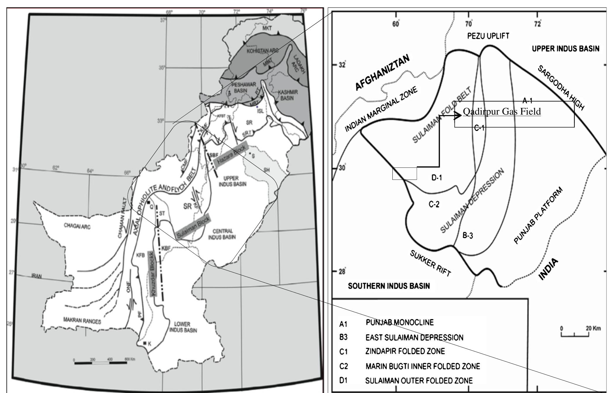 Figure 1 - from Petrophysical parameters and modelling of