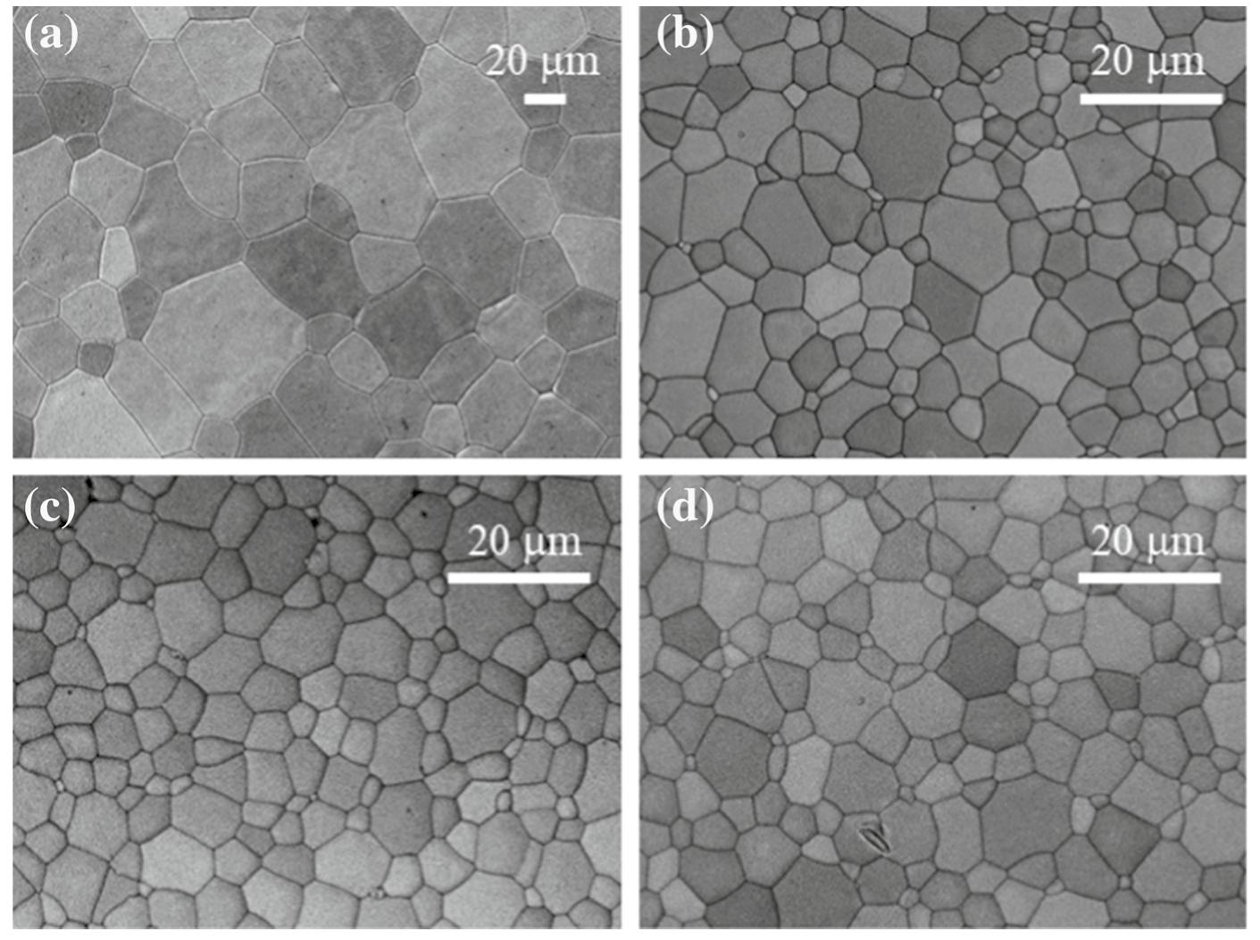 The sem images (microstructures) of sintered ceo,—gd,o;