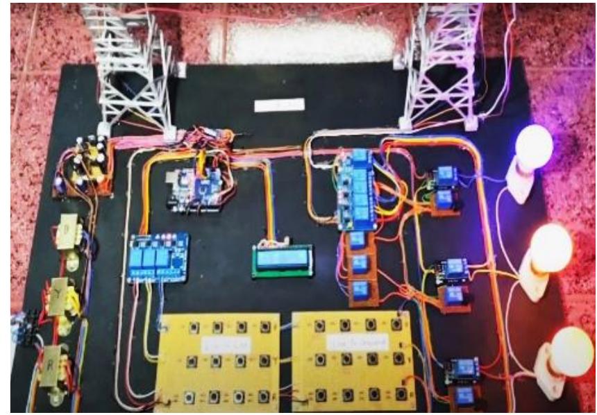 Hardware model of transmission line fault analysis and