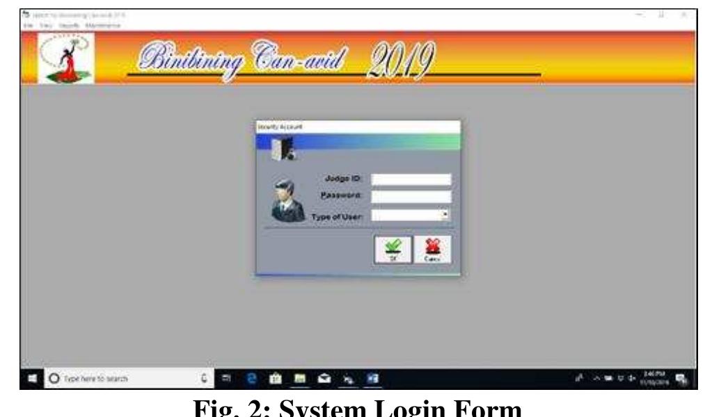 A pageant tabulation system was developed using visual