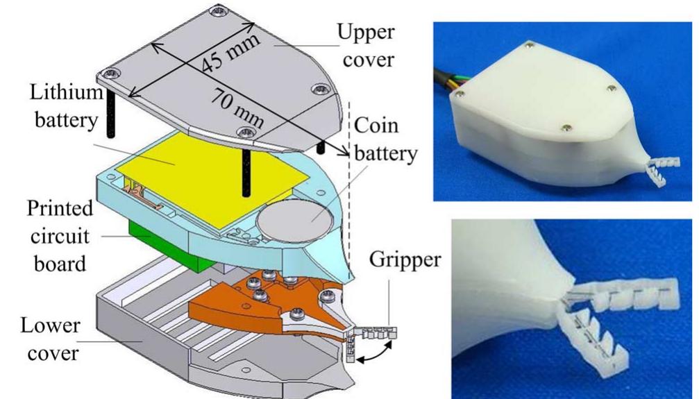 Gripper module cad model.