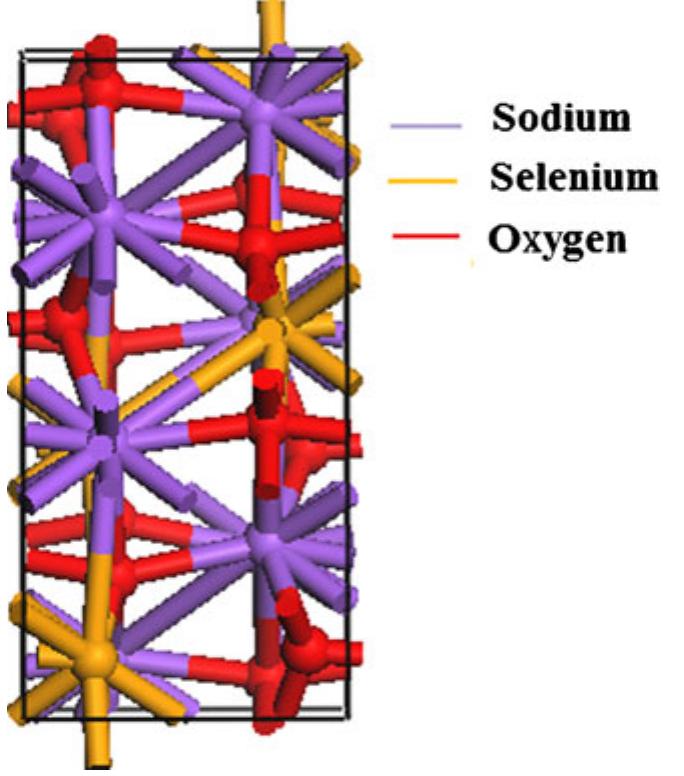 Crystal structure of sodium selenite obtained using the