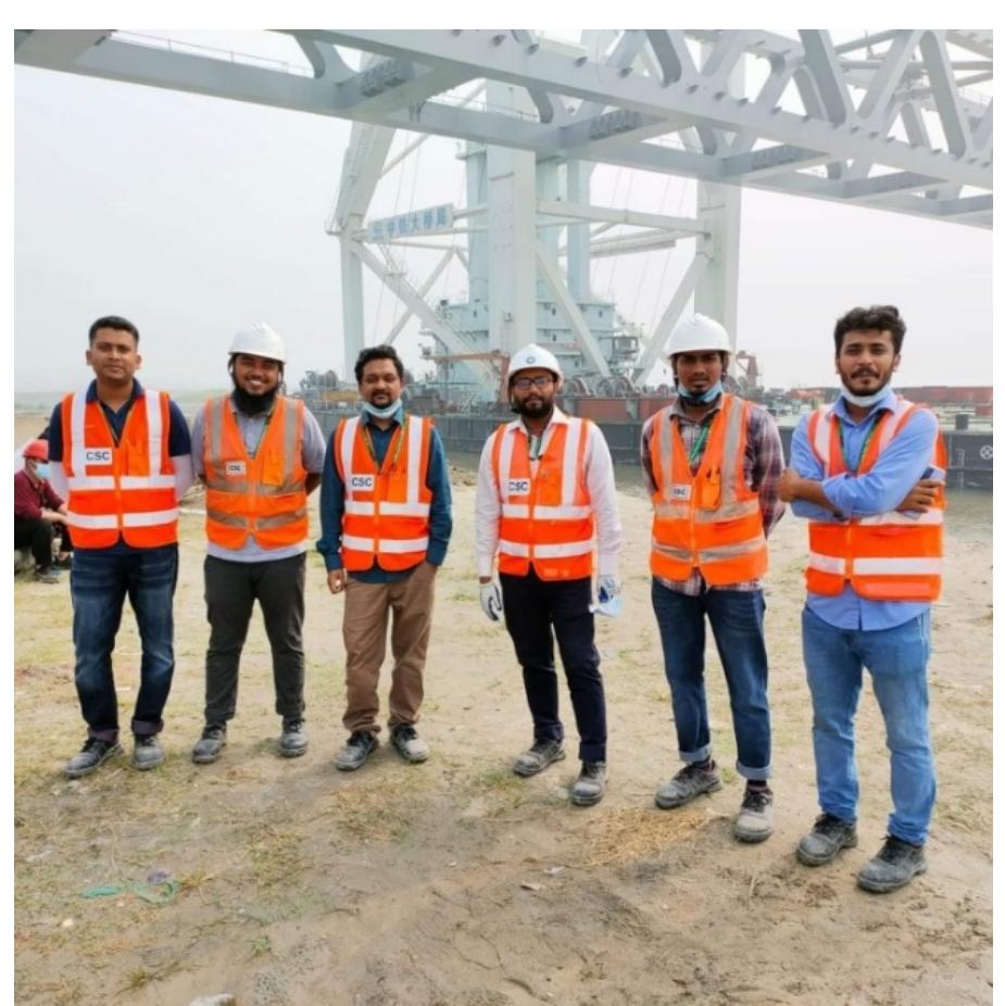 Figure 11 - The Padma Multipurpose Bridge: Construction