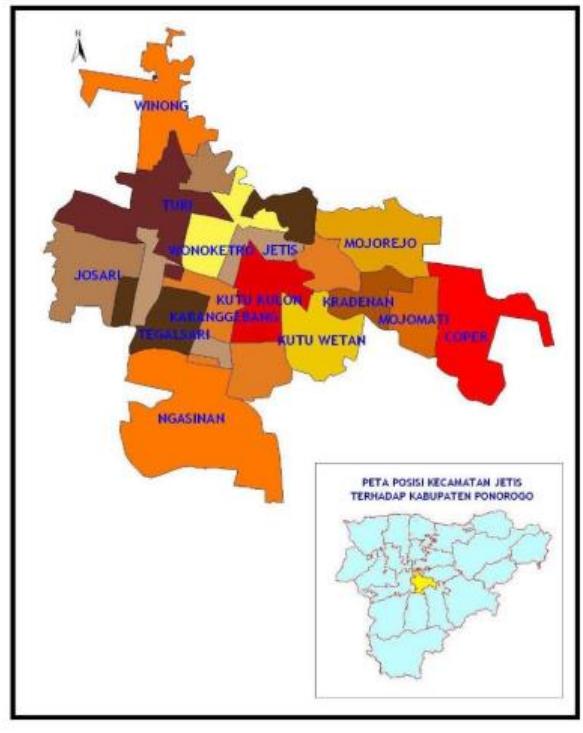 Ource: bps ponorogo district 2018: v figure 2. map of the