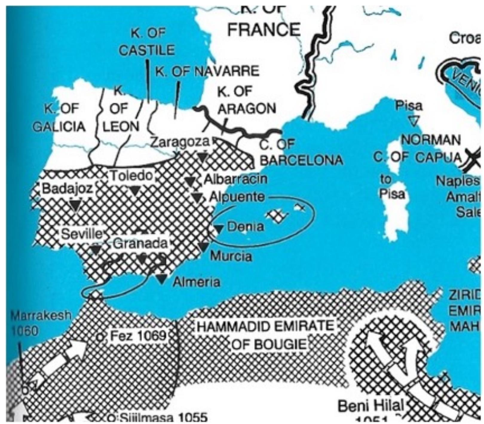 Map 3 - the aftermath of the collapse of the caliphate of