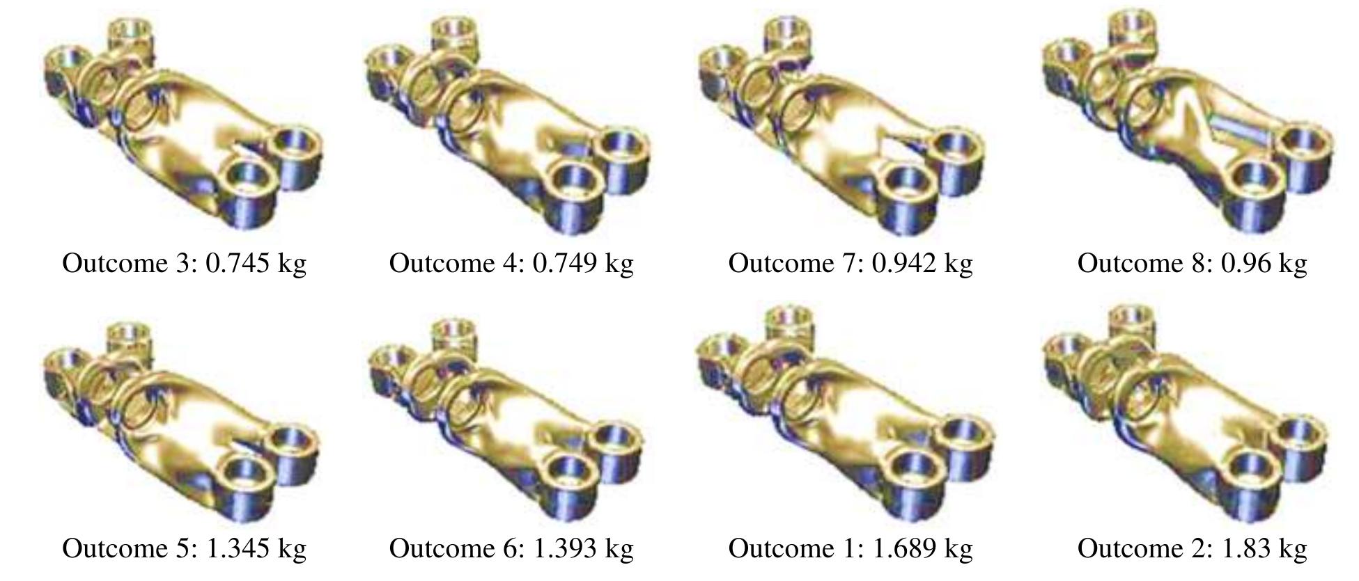 Design outcomes of the jet engine bracket design