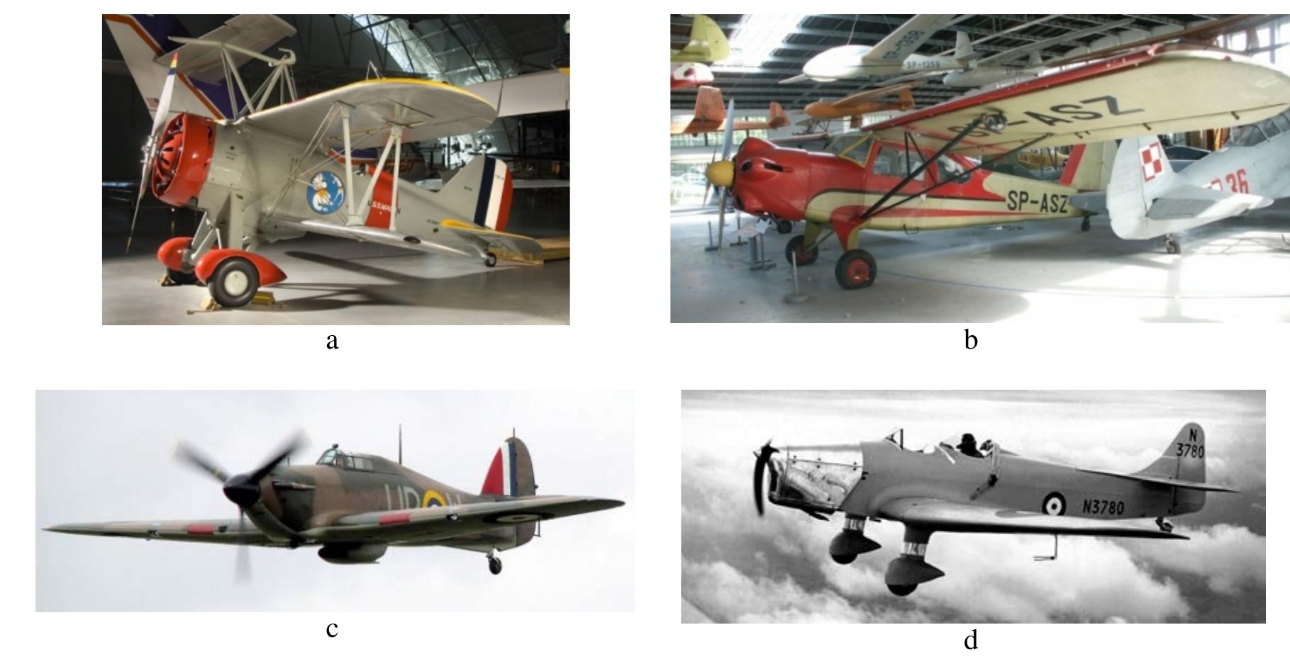 The types of aircraft using the clark yh profile are shown