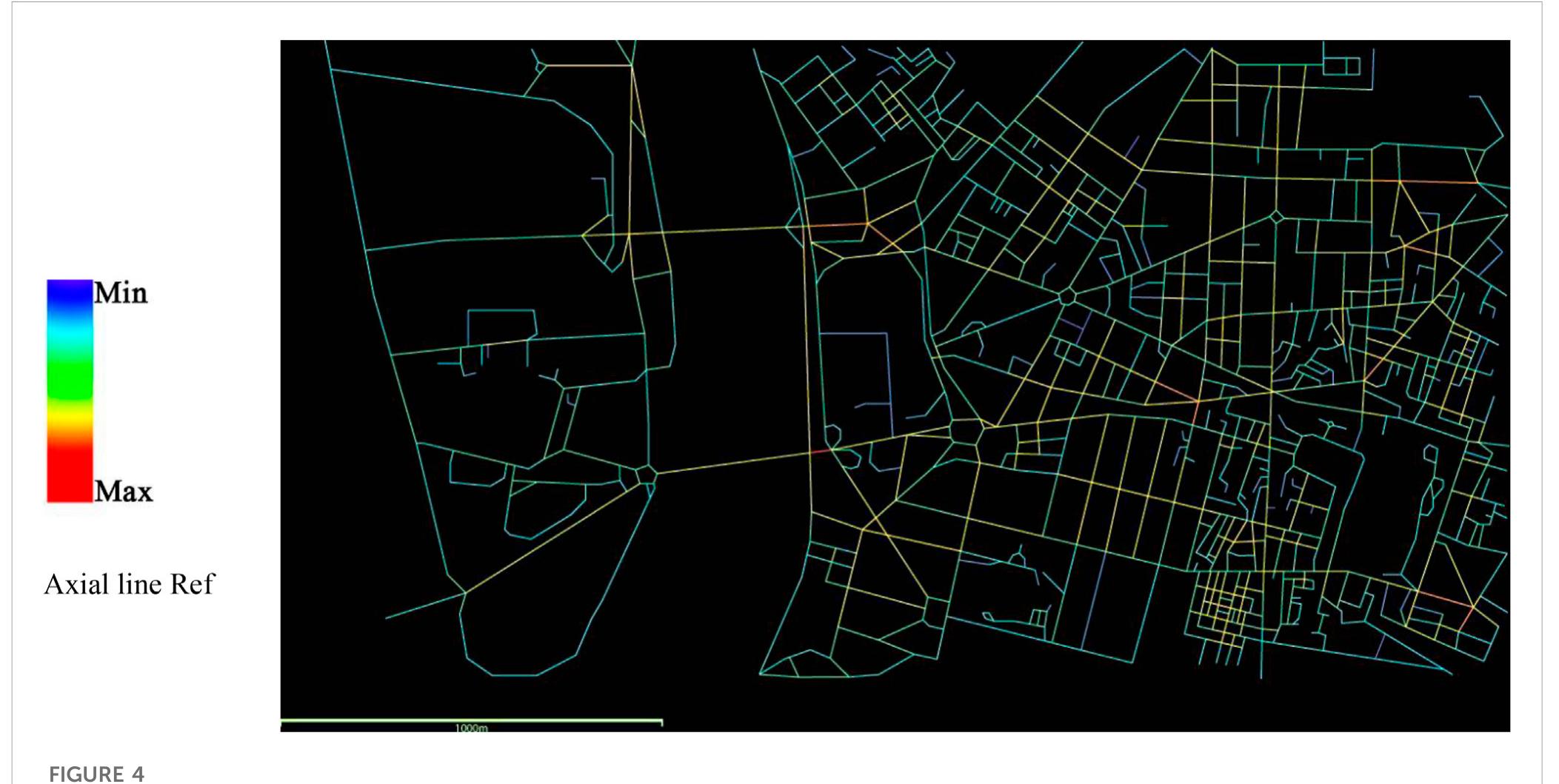 Segment map of downtown cairo (author, depthmapx 0.8.0,