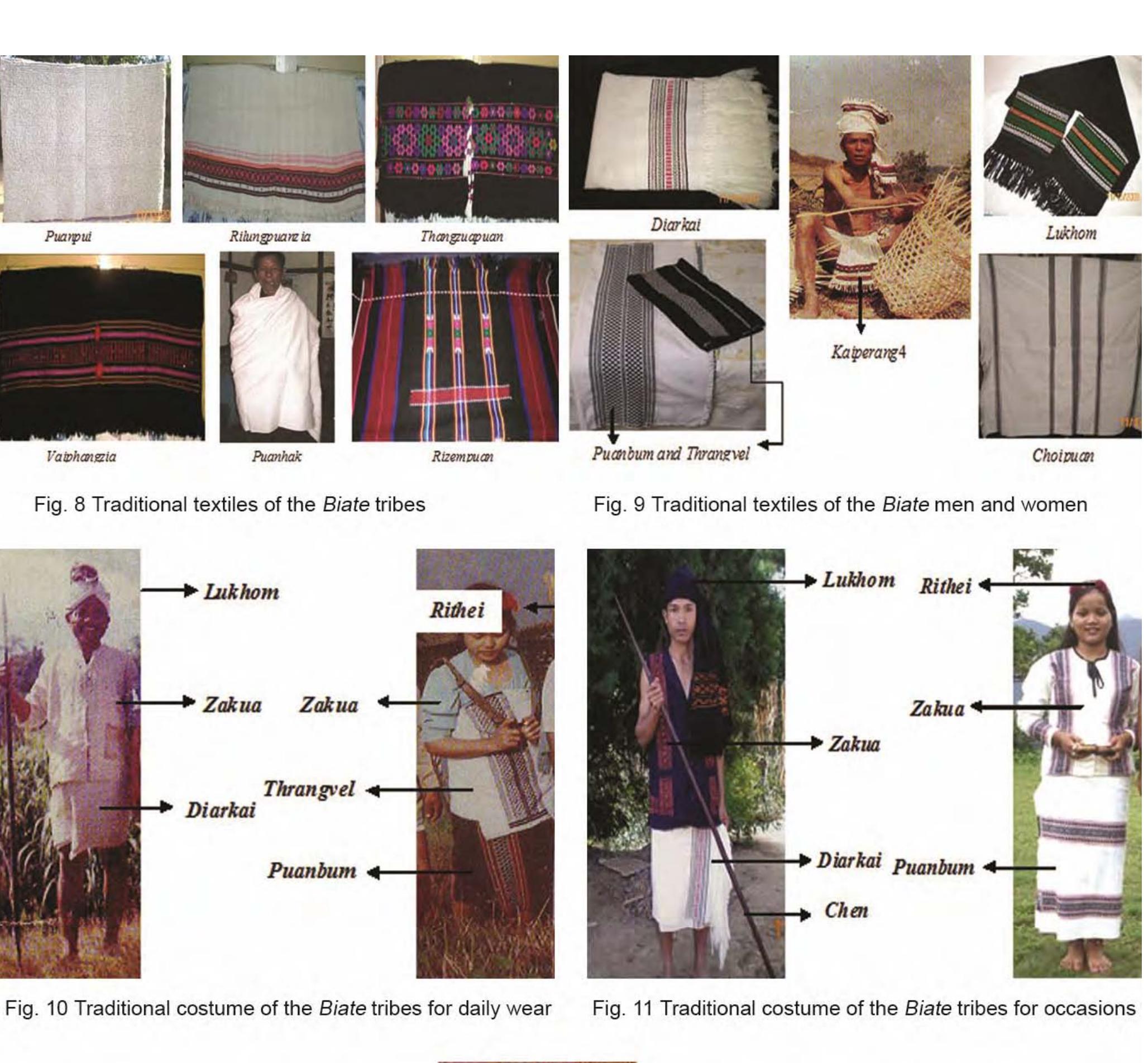 Figure 3 - Traditional textiles and costumes of Karbi and