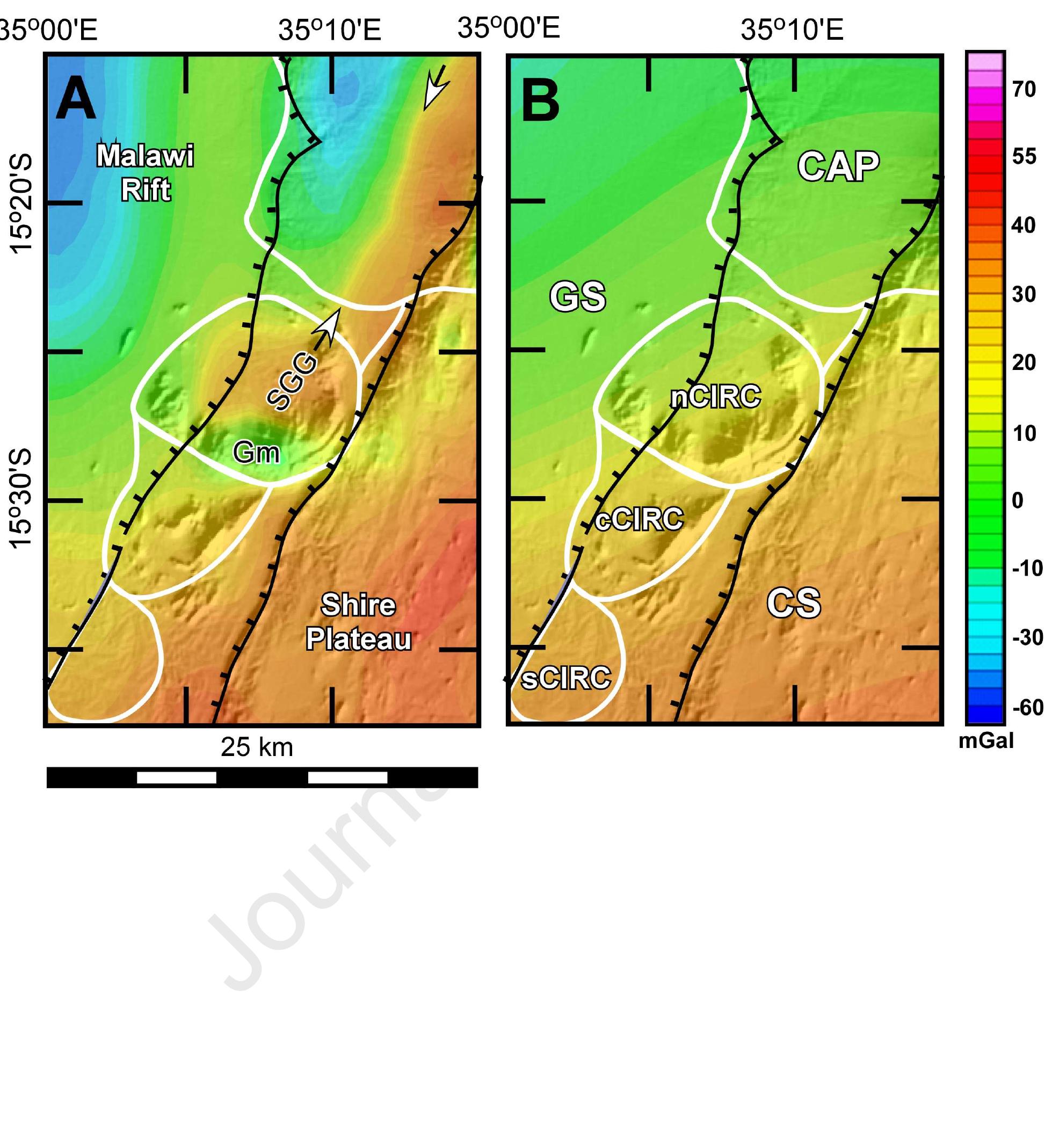 Figure 6 - Structure and tectonic setting of the Chingale