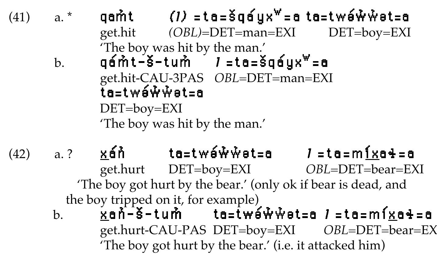 Figure 3 - from Salish evidence on the causative-inchoative