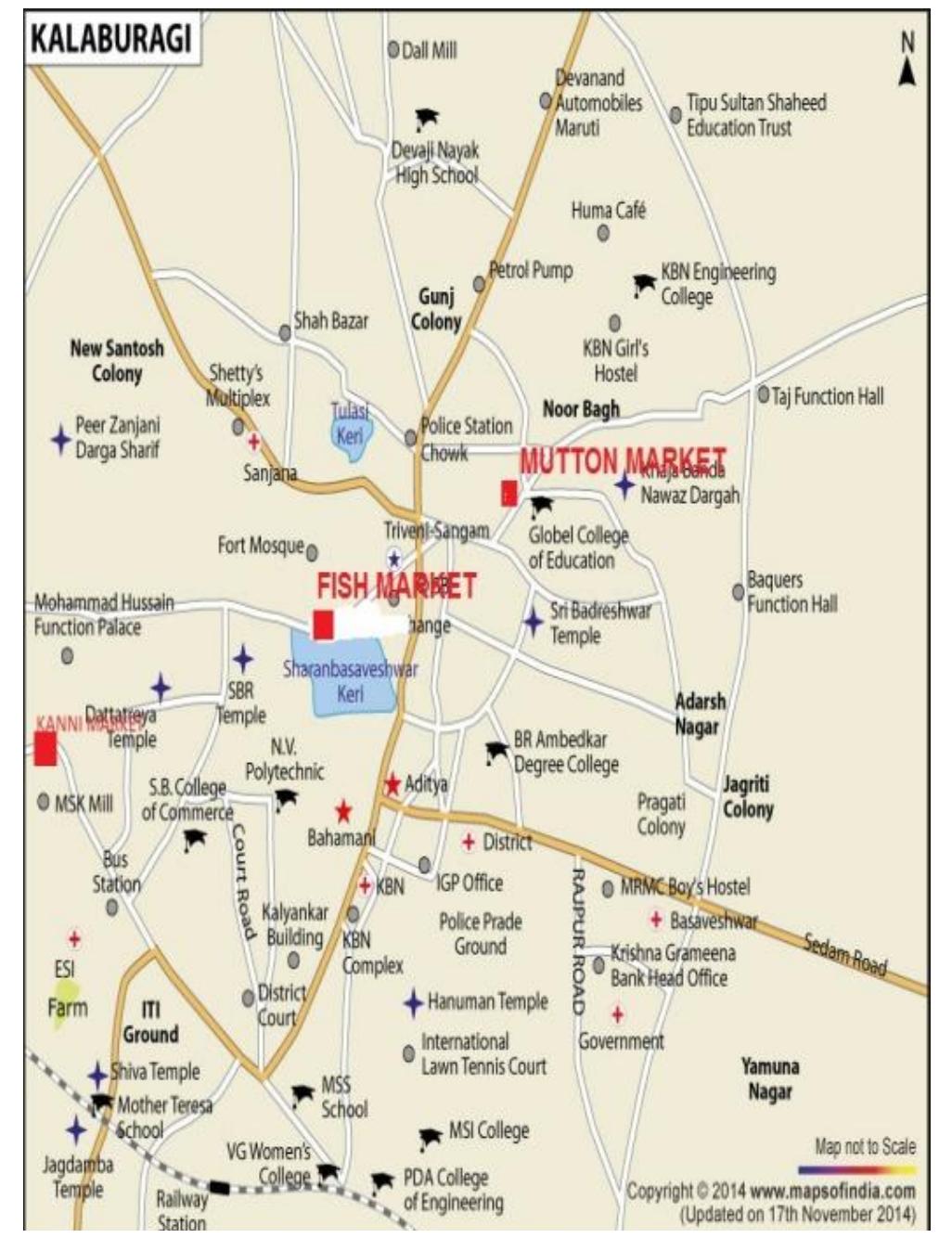 Map showing location of study area fig. 1. india map showing