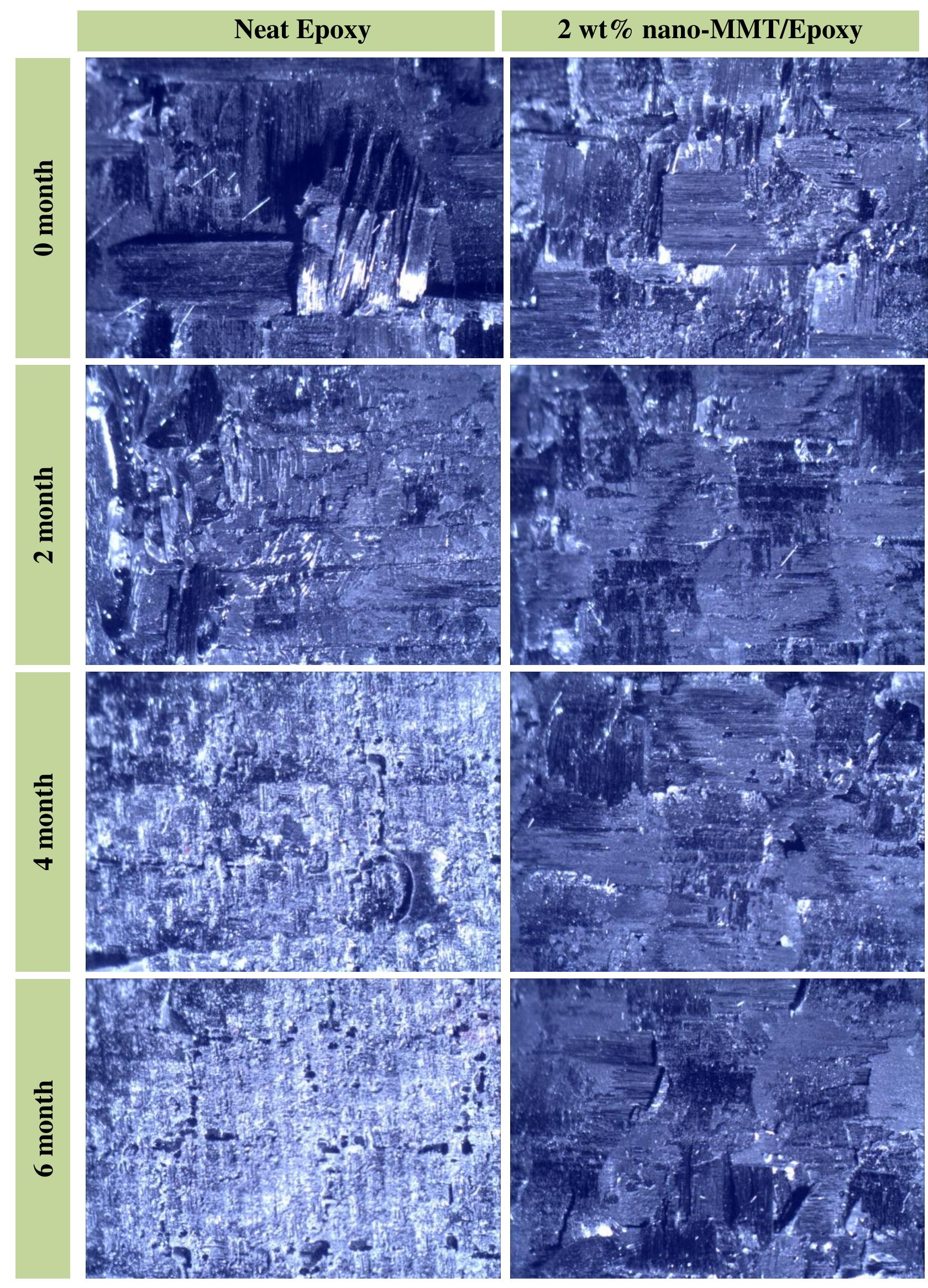 6. optical microscopy images of epoxy adhesives fracture
