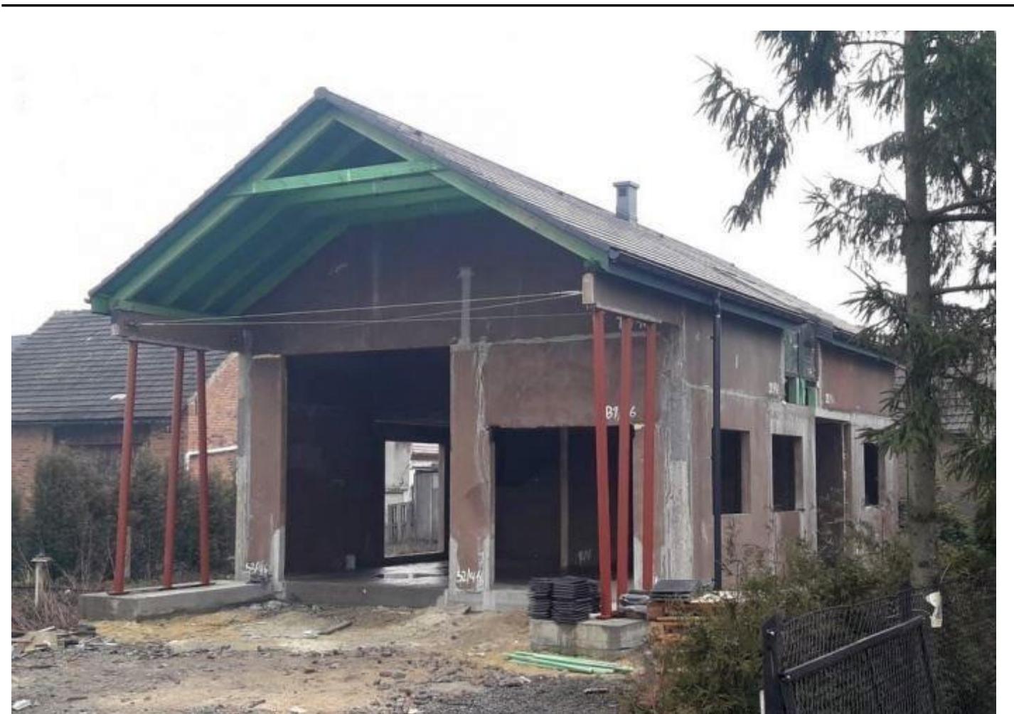 Two storey house in wyry — construction site; authors’ own