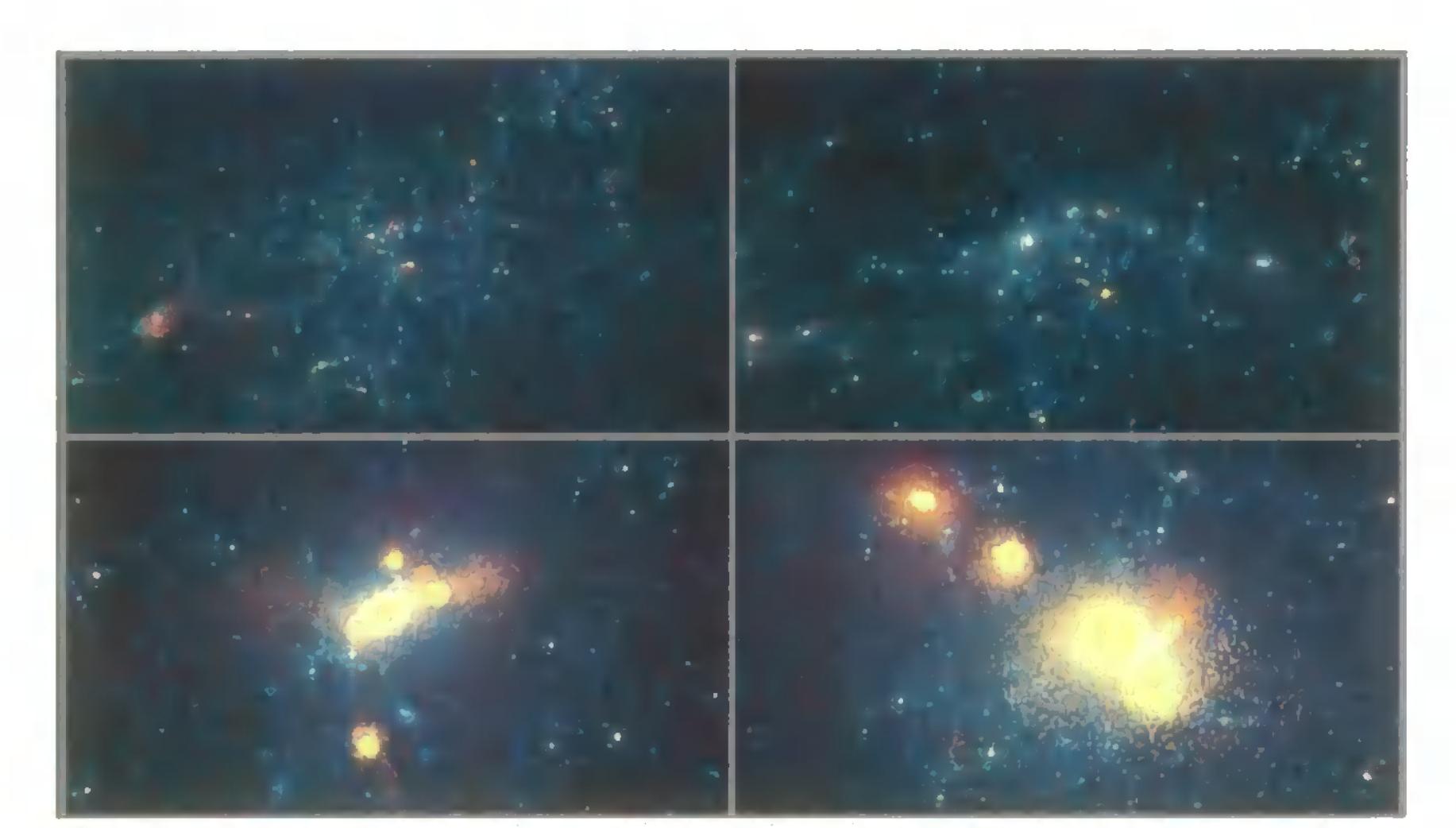 Evolution of the early universe, runaway universe version:
