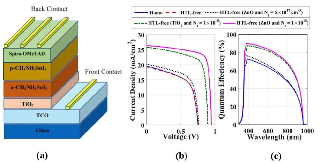 (a) a schematic representation of hetero-homojunction-based