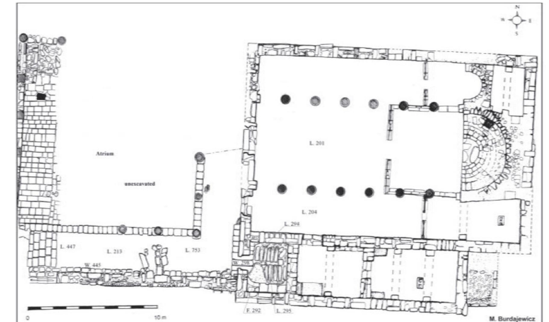 4. top plan of northwest church (segal, et al., hippos