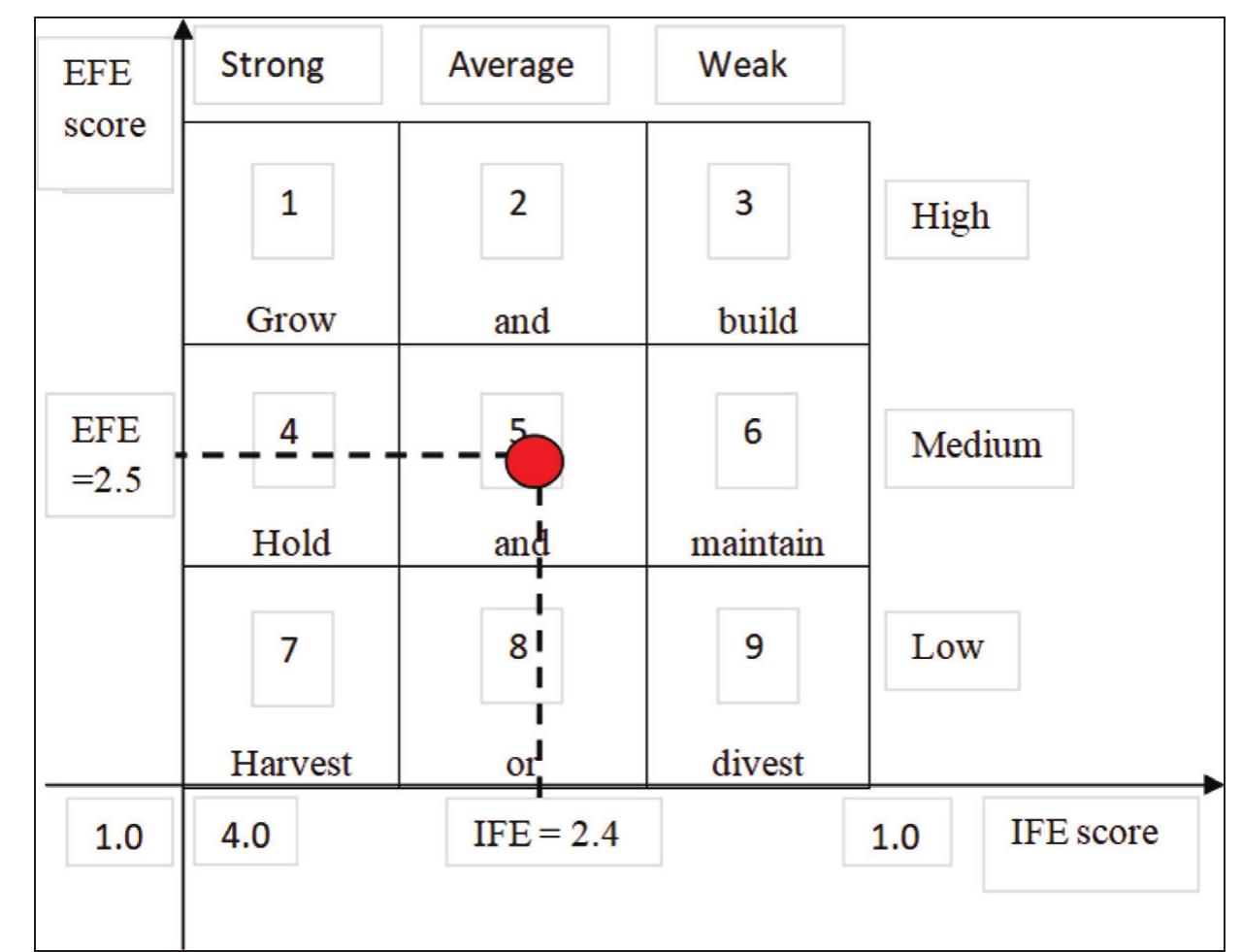 Internal external matrix. the internal external (ie) matrix,