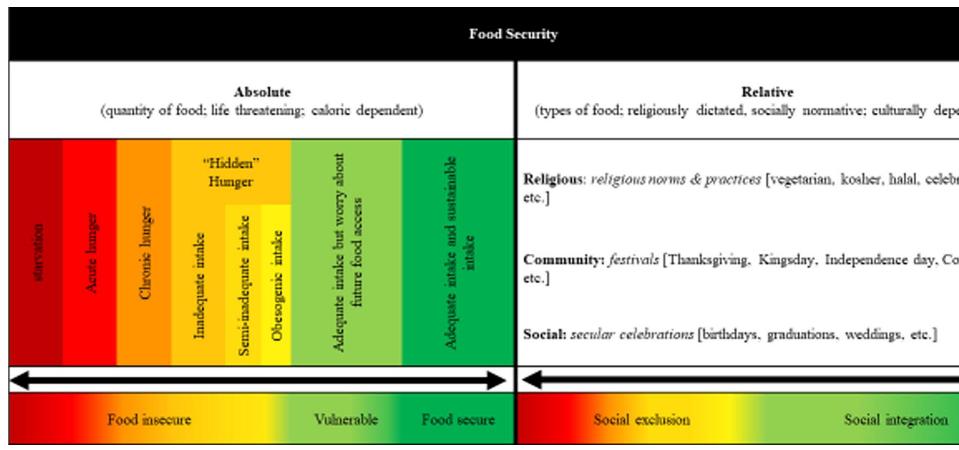 Extended food security continuum. adapted from hendriks