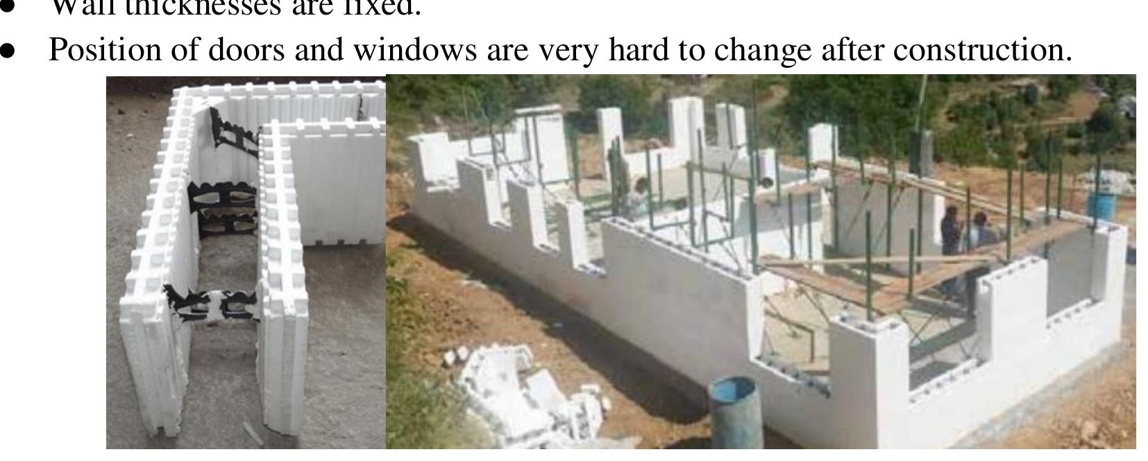 Some challenges of icf and mics are: 2.5.3 plaswall panel