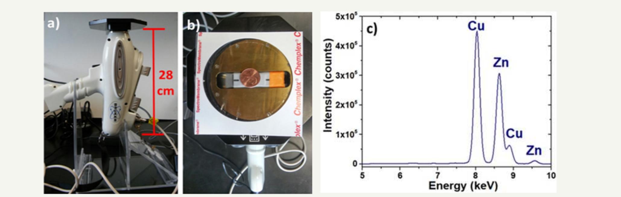 A) picture of pxrf bruker tracer iii-v, owned by chemistry