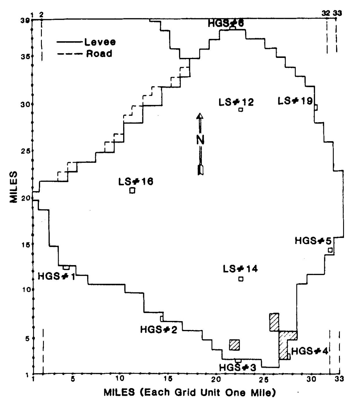 A simple overlay for lake okeechobee, florida, outlining the