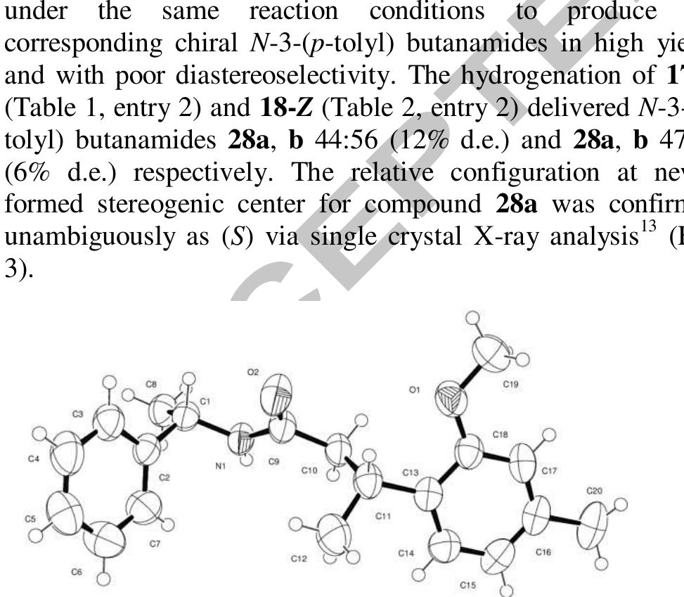 Figure 5 - from Diastereoselective hydrogenation of