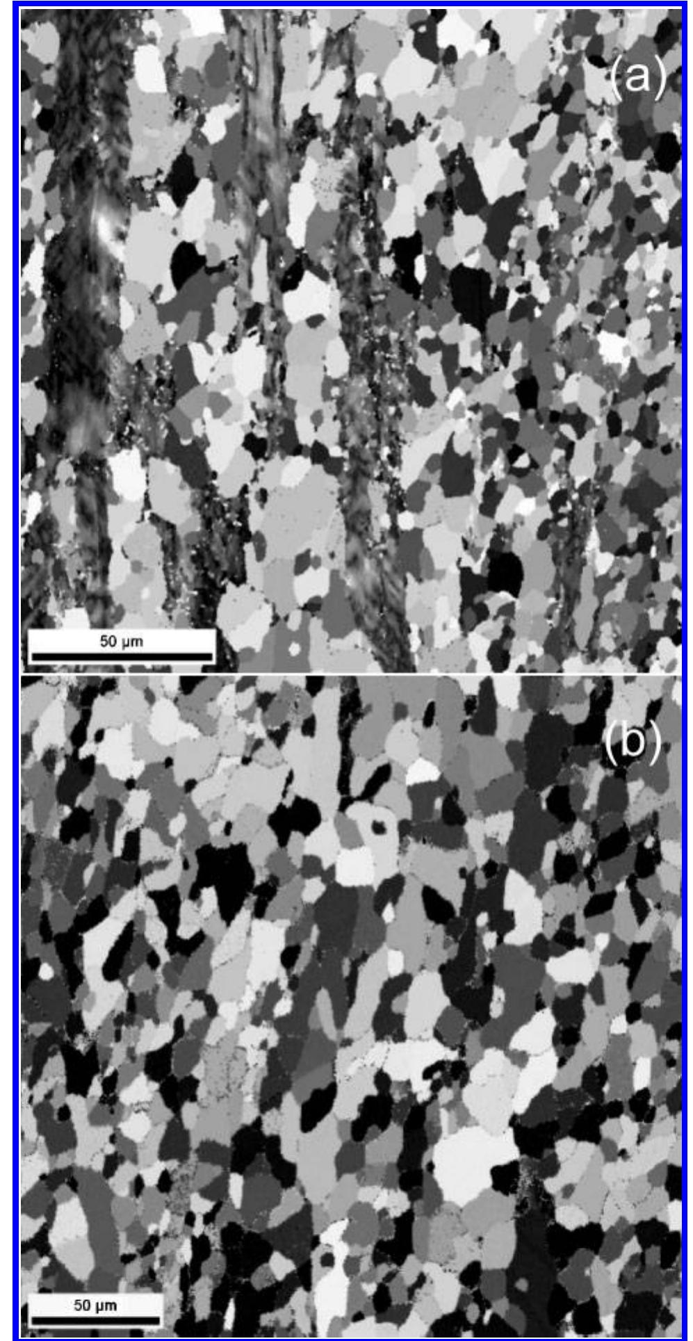 15 electron backscatter diffraction micrographs of 70% cold