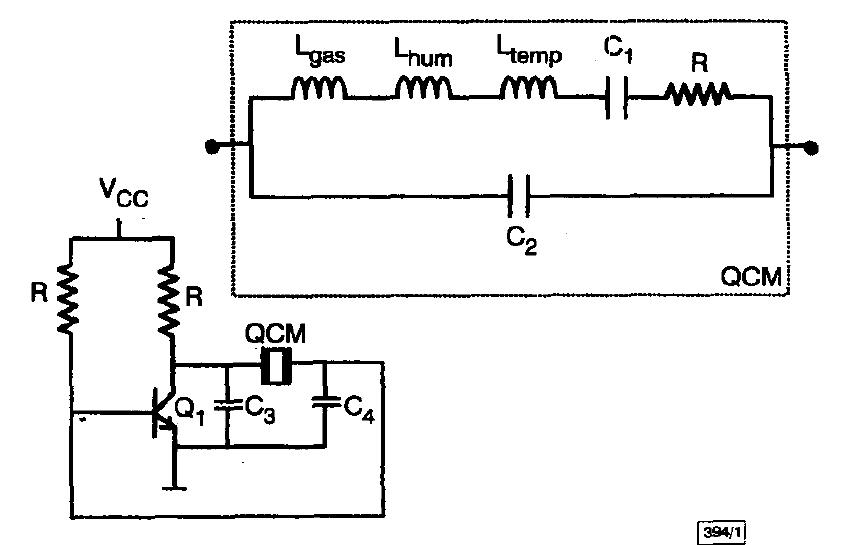 Pspice equivalent model of polymer-coated qcm gas/odour