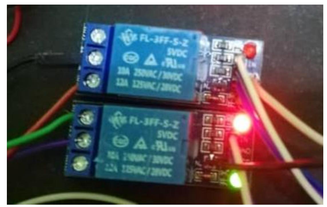 The activated relay module for door-lock solenoid figure 8: