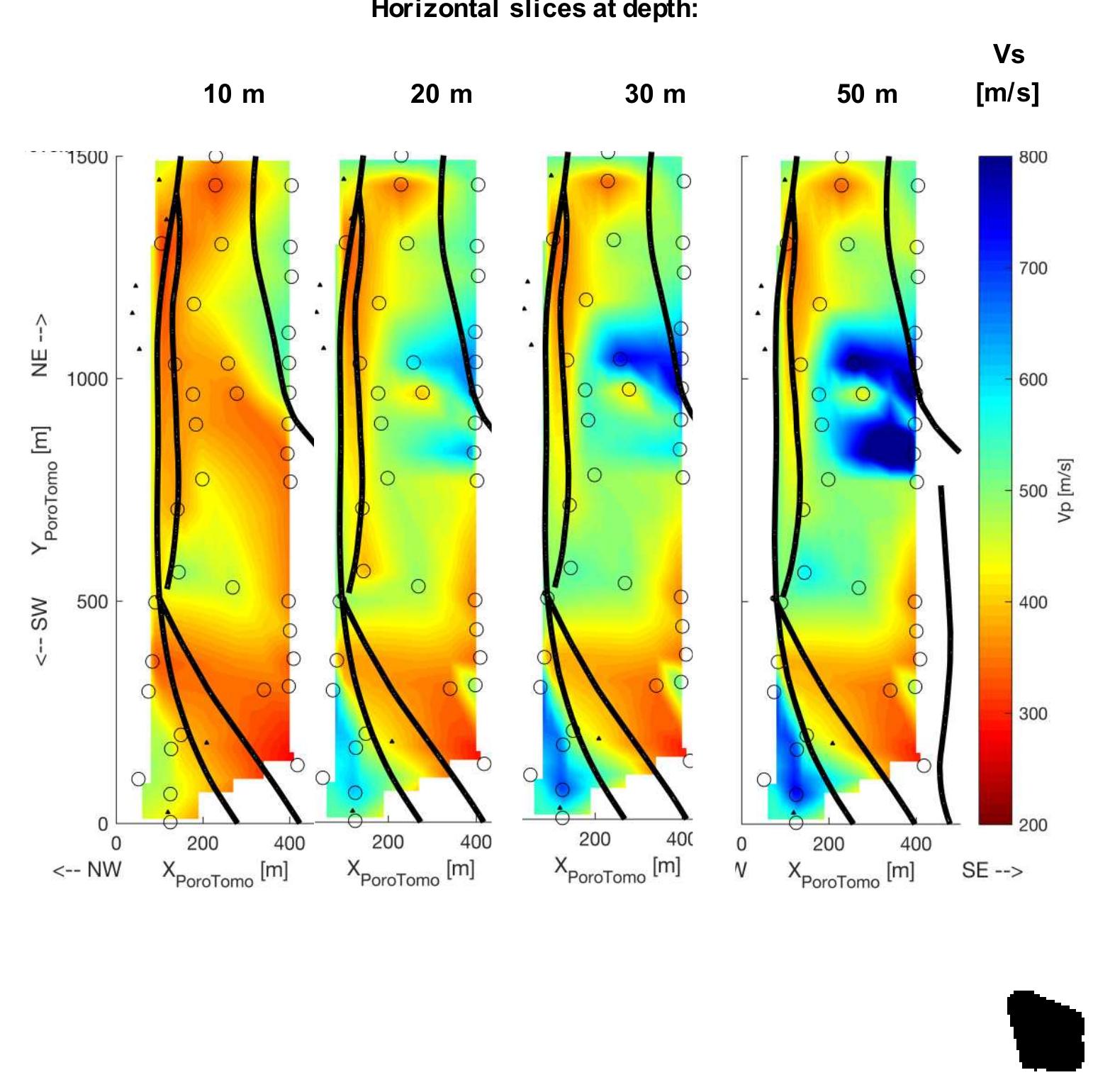 Shear-wave velocity estimated from multichannel analysis of