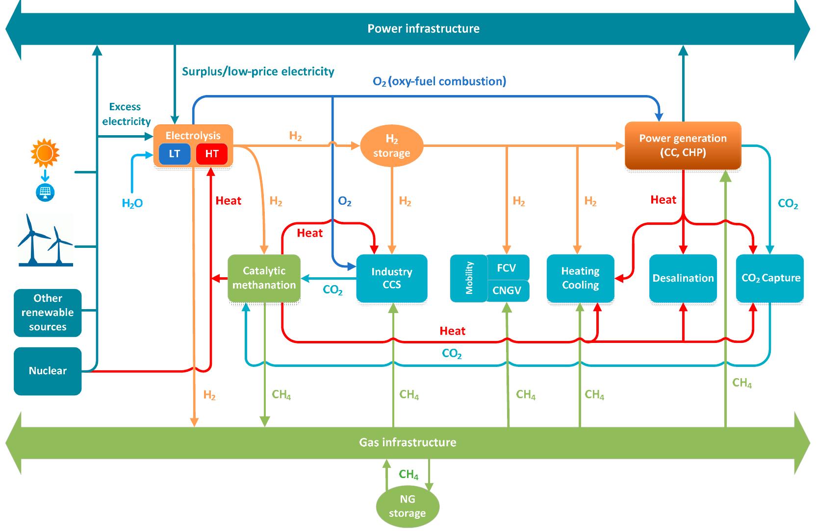 Schematic diagram of ptg conversion routes, product