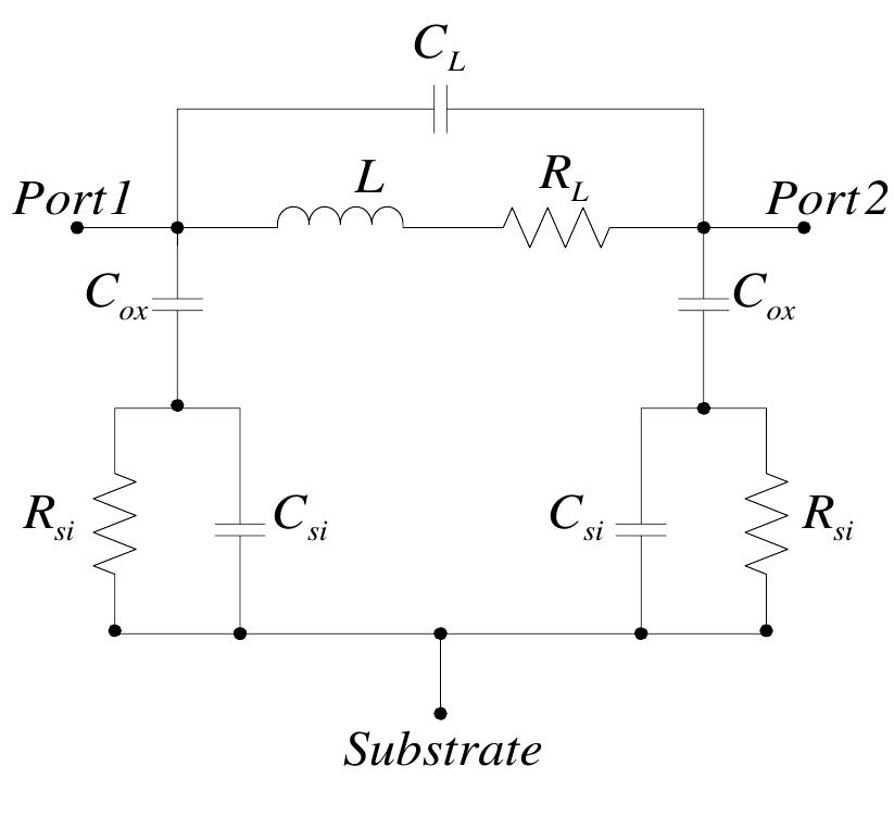 7: the lumped element model of an on-chip inductor