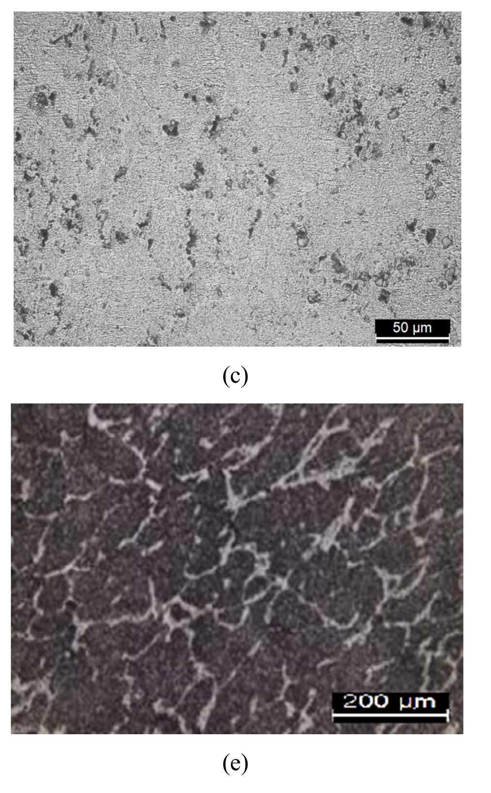 The microstructure of the precipitation hardened specimen