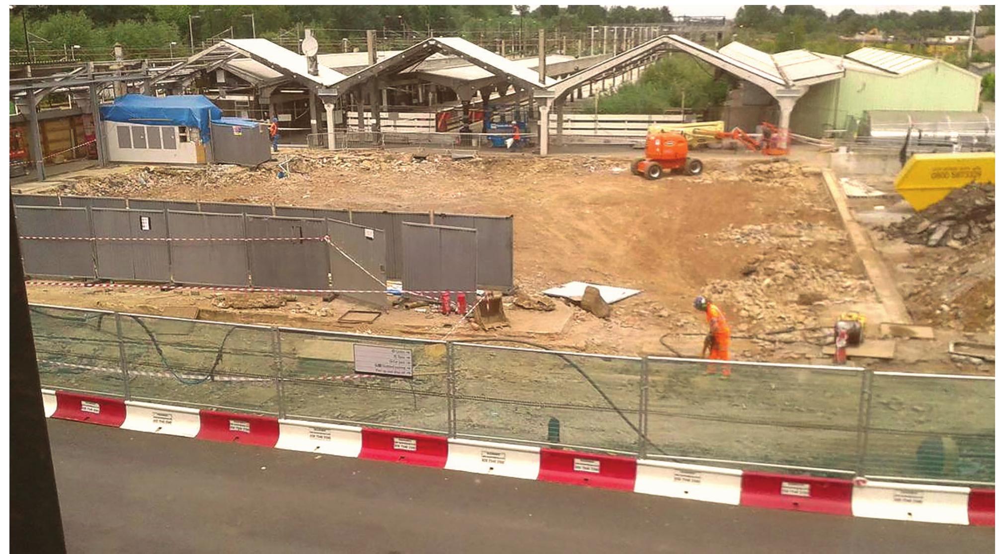 Watching brief during the demolition of the 20th-century