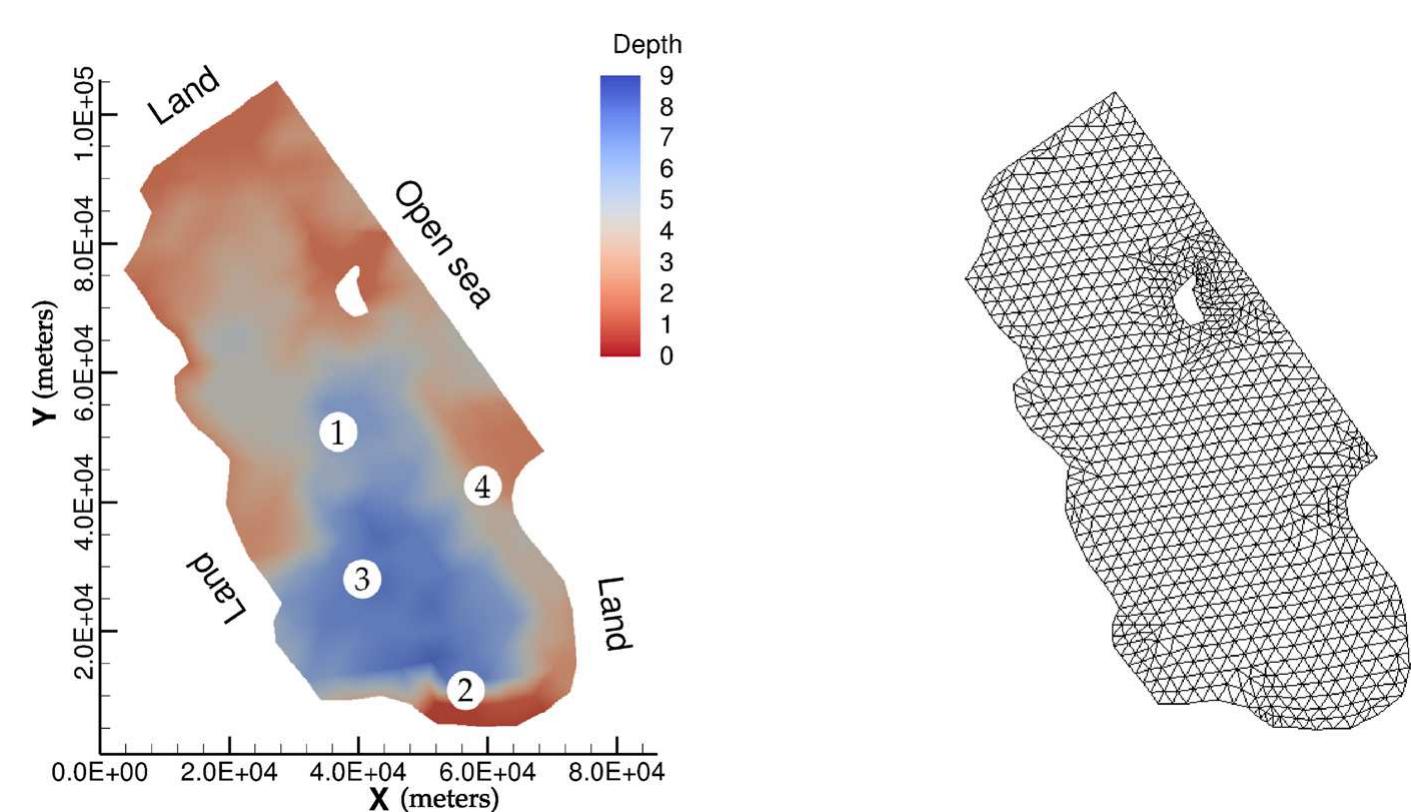 Tidal flow around bahamas (bight of abaco): bathymetry,