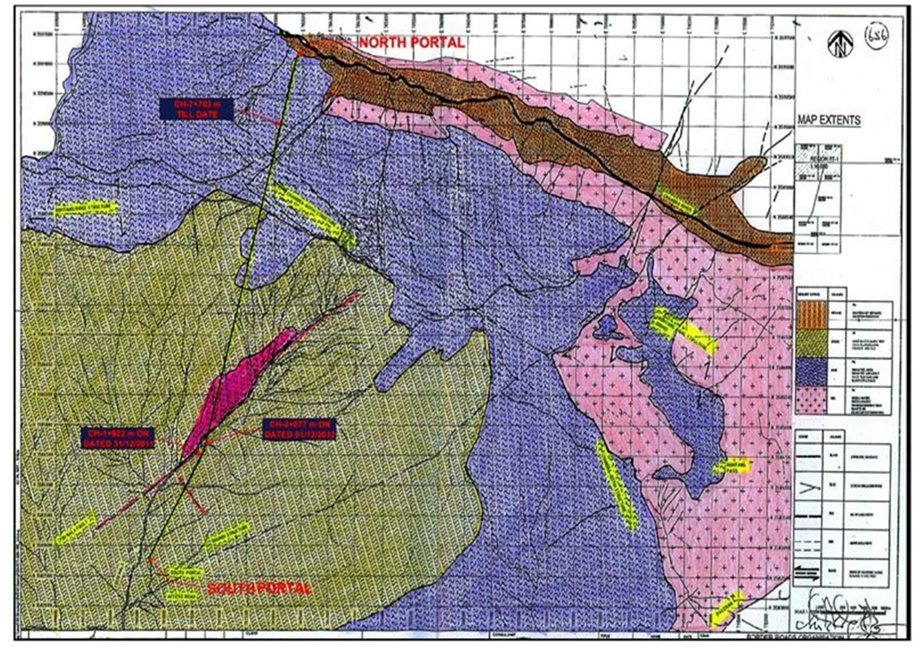 Regional geological map the main structural characteristic