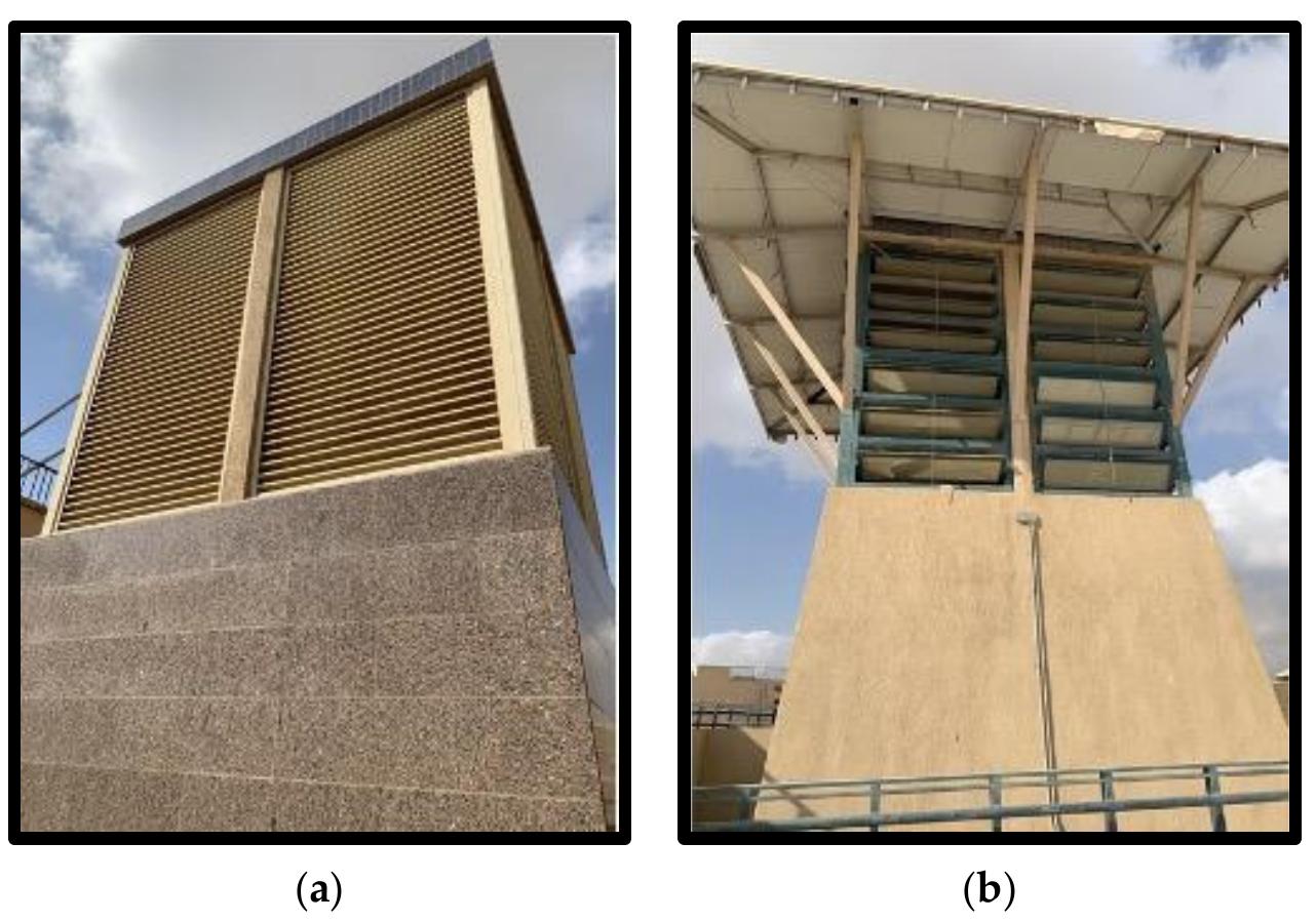 (a) tower a is a straight-tower chimney with fixed metal