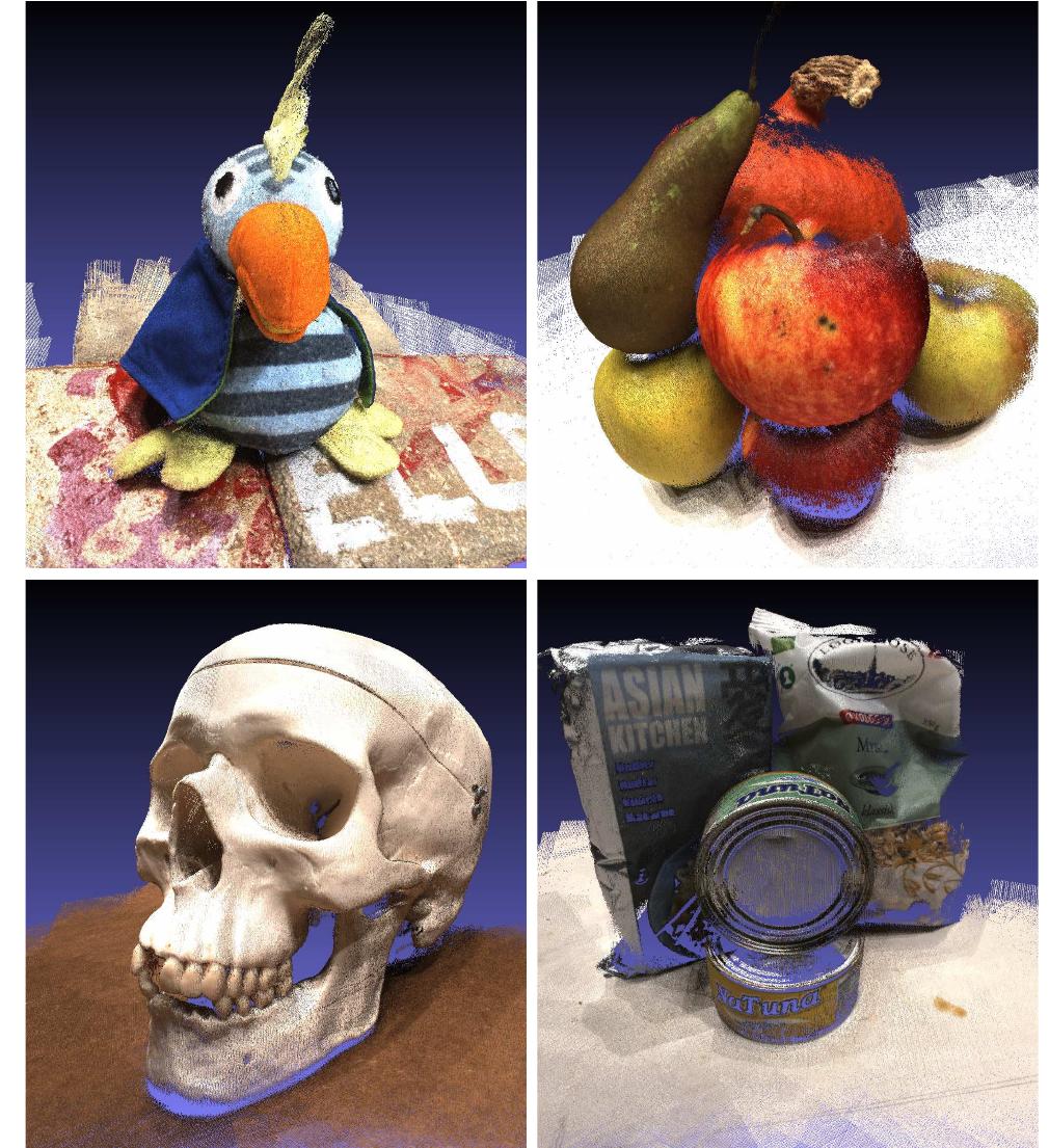 Subset of point clouds in our reference dataset. the im-