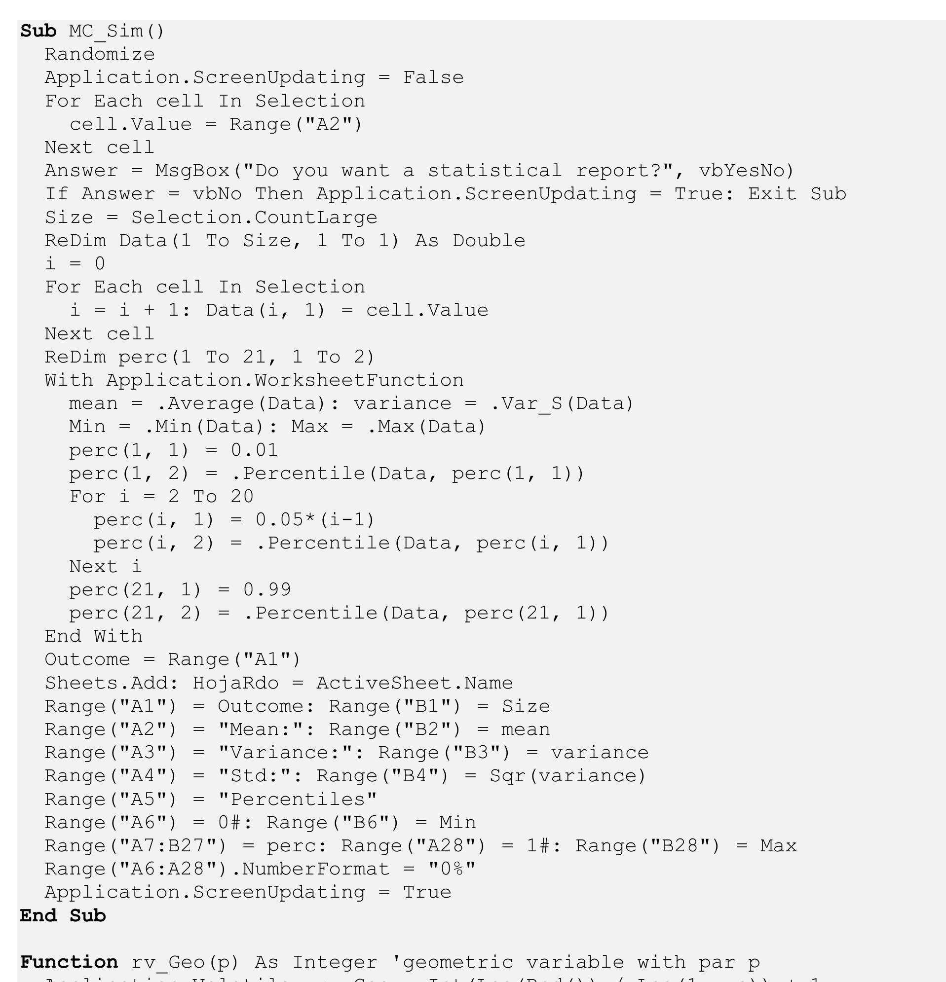 Table 4 - How to Build a Monte Carlo Simulation Tool in